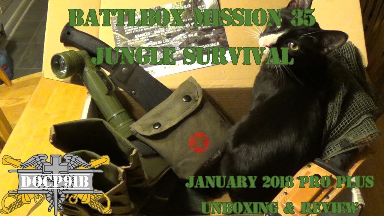 Battlbox (Battle Box) Mission 35 Jungle Survival - January 2018 - Pro ...