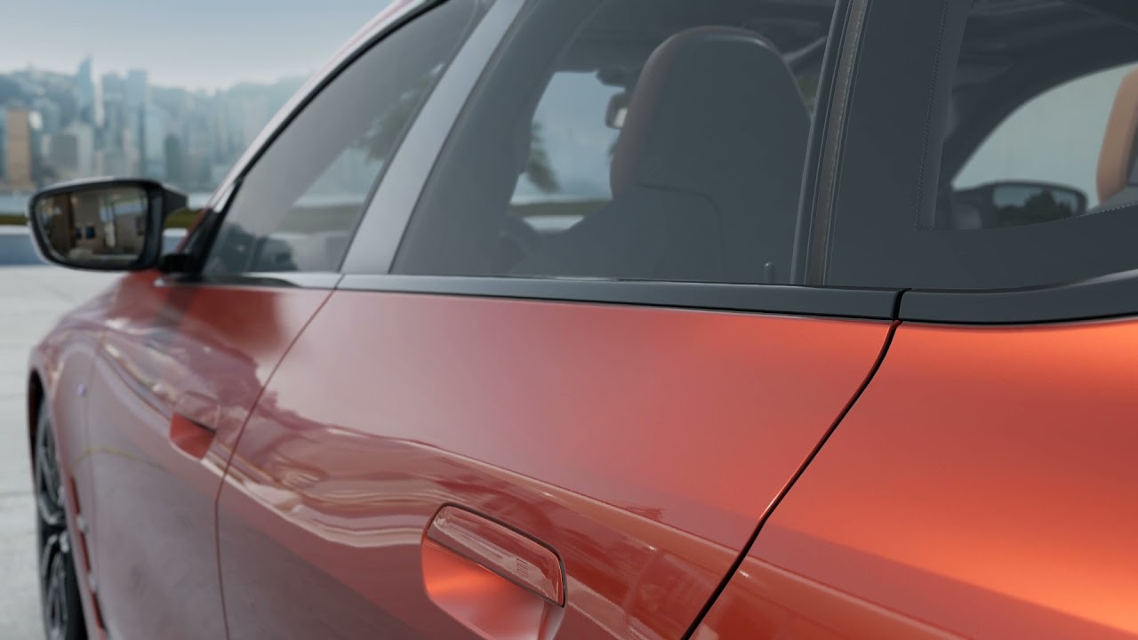 BMW I4 M50 Sunset Orange, Leder Vernasca Cognac M seats, Carbon Fibre ...