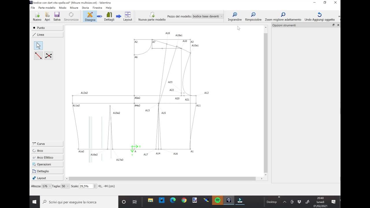 valentina rotazione, ribaltamento e spostamento - YouTube