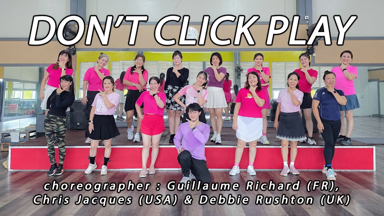 DON'T CLICK PLAY | LINE DANCE | VSC | Guillaume Richard, Chris Jacques ...