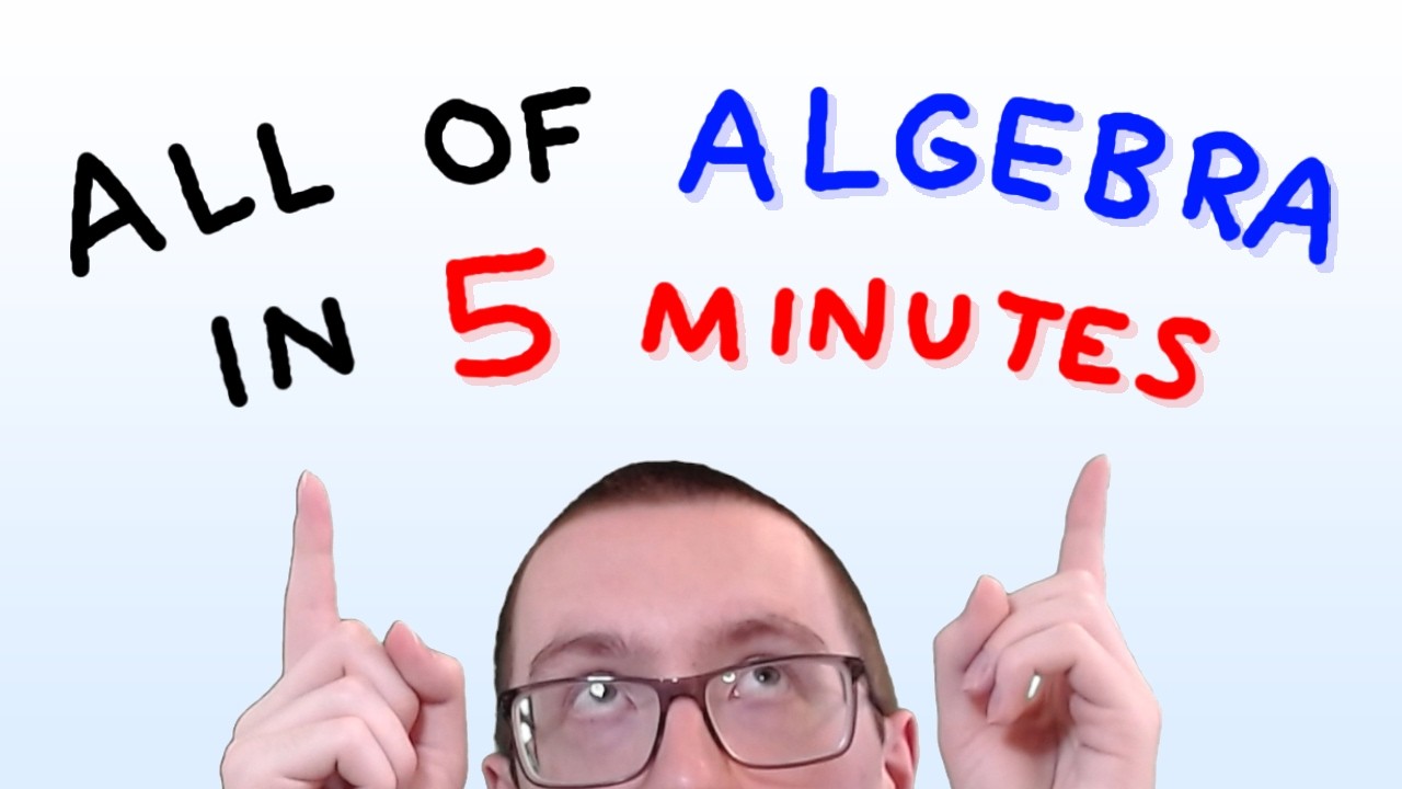 All of Algebra Explained in 5 Minutes - YouTube