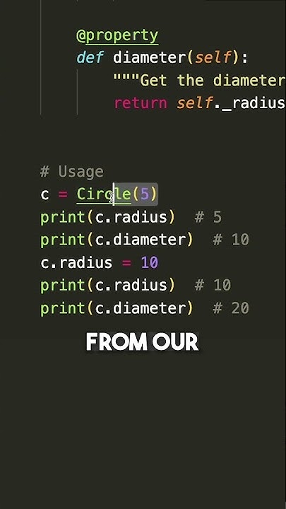 Property decorator in Python - YouTube
