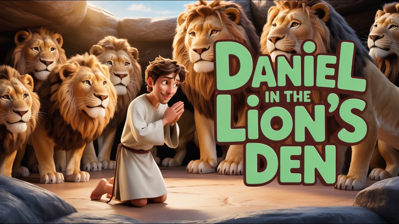 “Daniel in the Lion’s Den 🦁 | 3D Cartoon Bible Story for Kids - YouTube