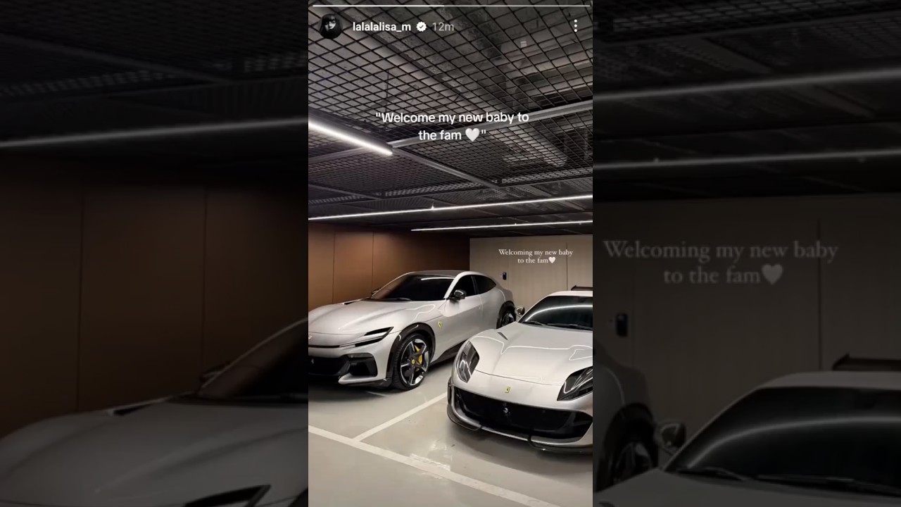 LISA IN KOREA W/HER NEW CAR COLLECTIONS🚘💰🤑 #blackpink #lisa #kpop # ...