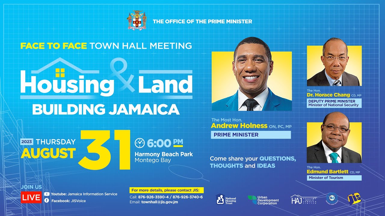 Jistv Office Of The Prime Minister Face To Face Town Hall Meeting