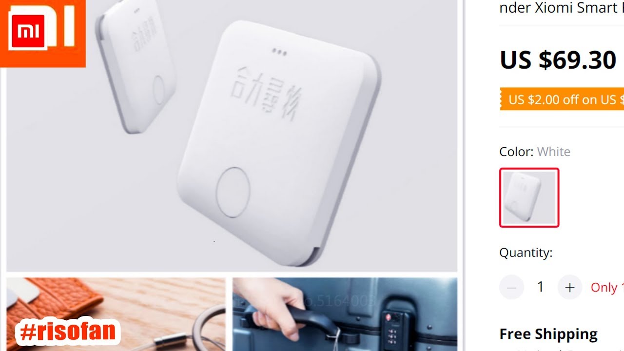 Xiaomi Mini Bluetooth Key Tag Finder. - YouTube