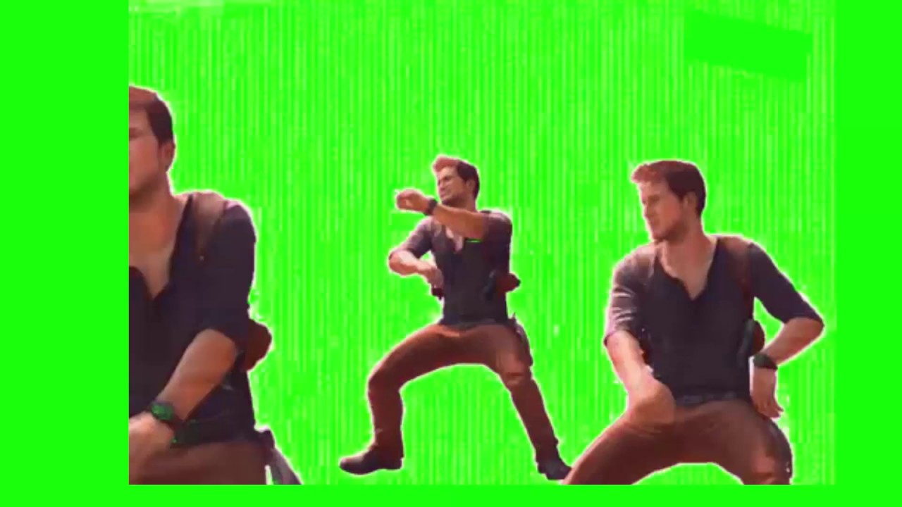 [HD] Nathan Drake - Dance - Green Screen [FREE TO USE] - YouTube