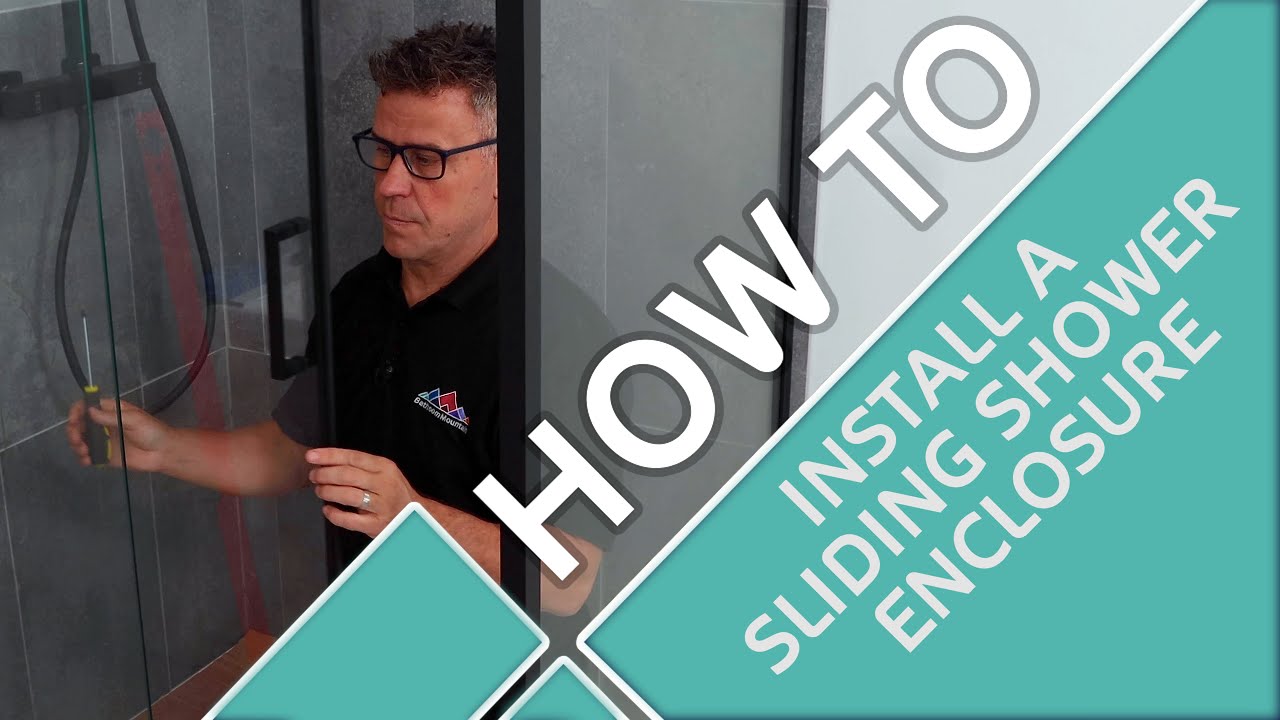 How to Install a Sliding Shower Enclosure | Bathroom Mountain - YouTube