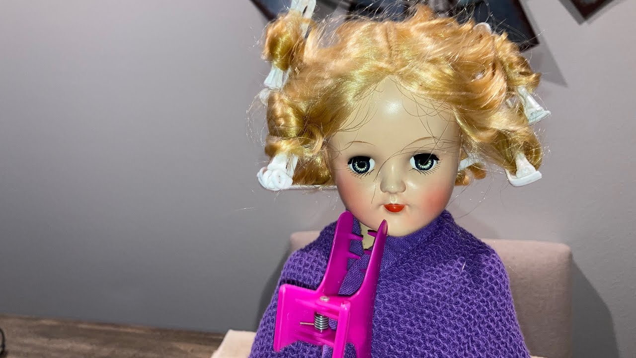 Let’s perm the Toni dolls hair - YouTube