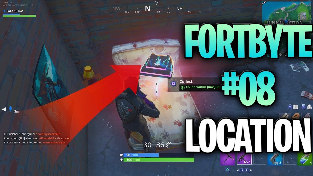 FORTBYTE #08 LOCATION - Found Within Junk Junction (FORTNITE FORTBYTE 8 ...