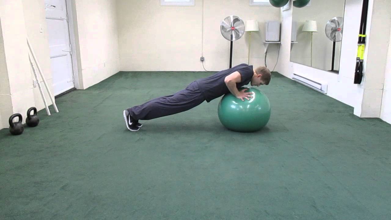 Hands On Ball Push Up - YouTube