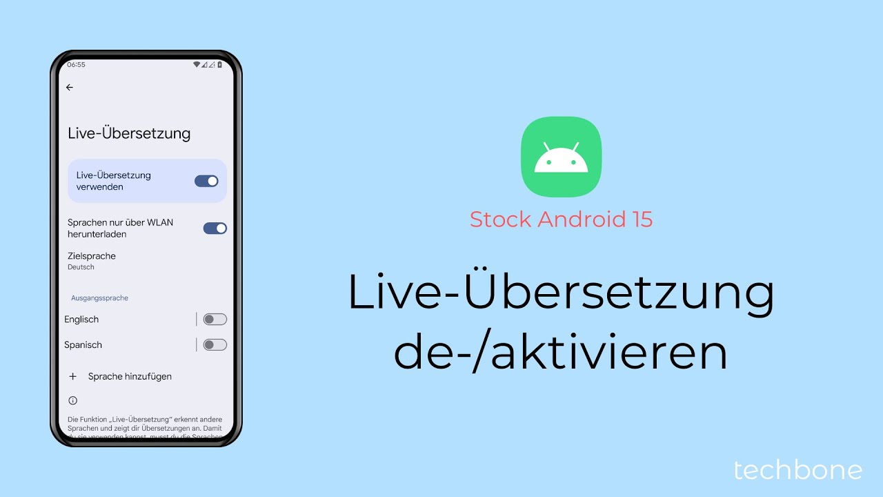 Live-Übersetzung aktivieren oder deaktivieren [Android 15] - YouTube