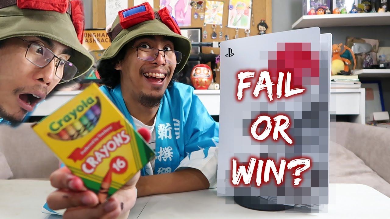 CUSTOMIZING My PS5 with CRAYONS (Alodia Bitoy Custom Cover Challenge ...