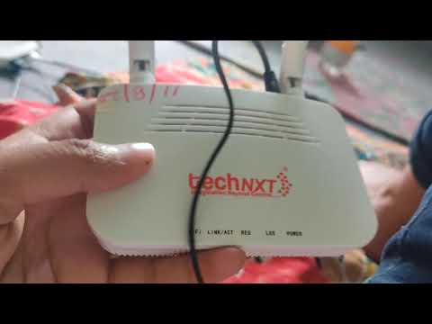 TechNXT 1GE fiber optic wifi gpon router 1 gigabit speed review - YouTube