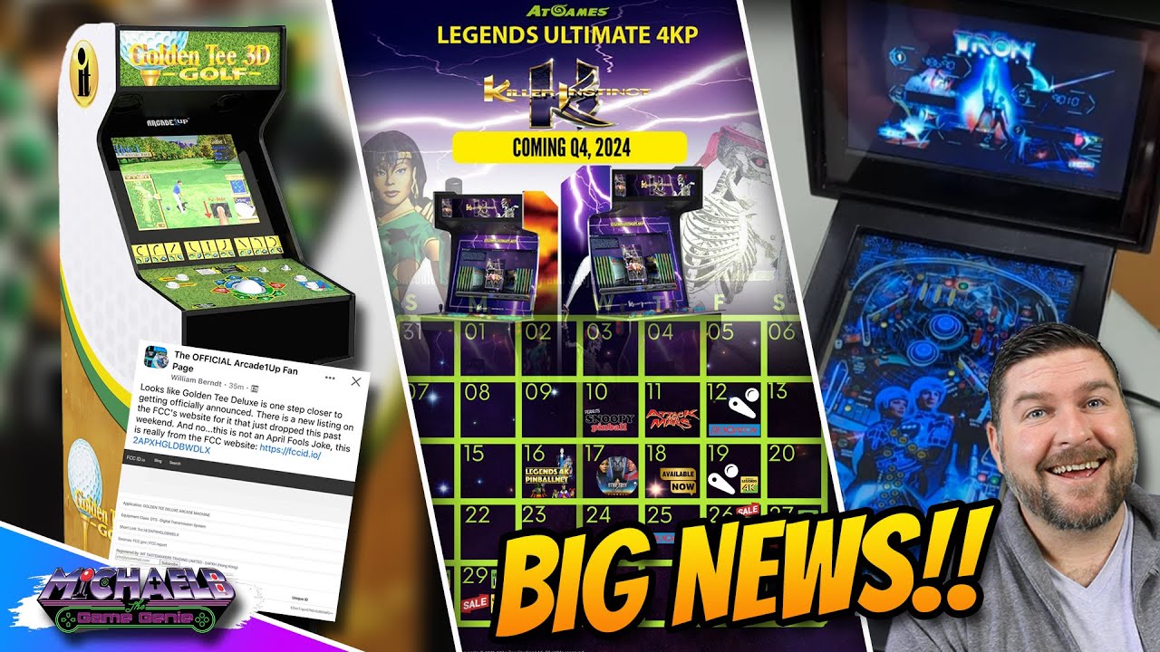 AtGames Legends Ultimate 4K Release Date, Arcade1Up Golden Tee Deluxe ...