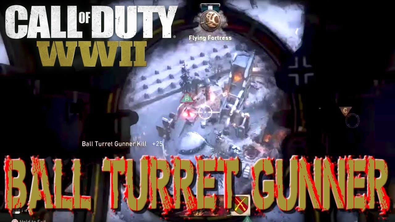 Call Of Duty WW2: Ball Turret Gunner Scorestreak - Chopper Gunner ...