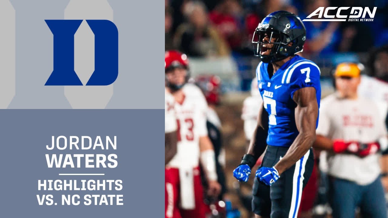 Duke RB Jordan Waters Highlights vs. NC State - YouTube