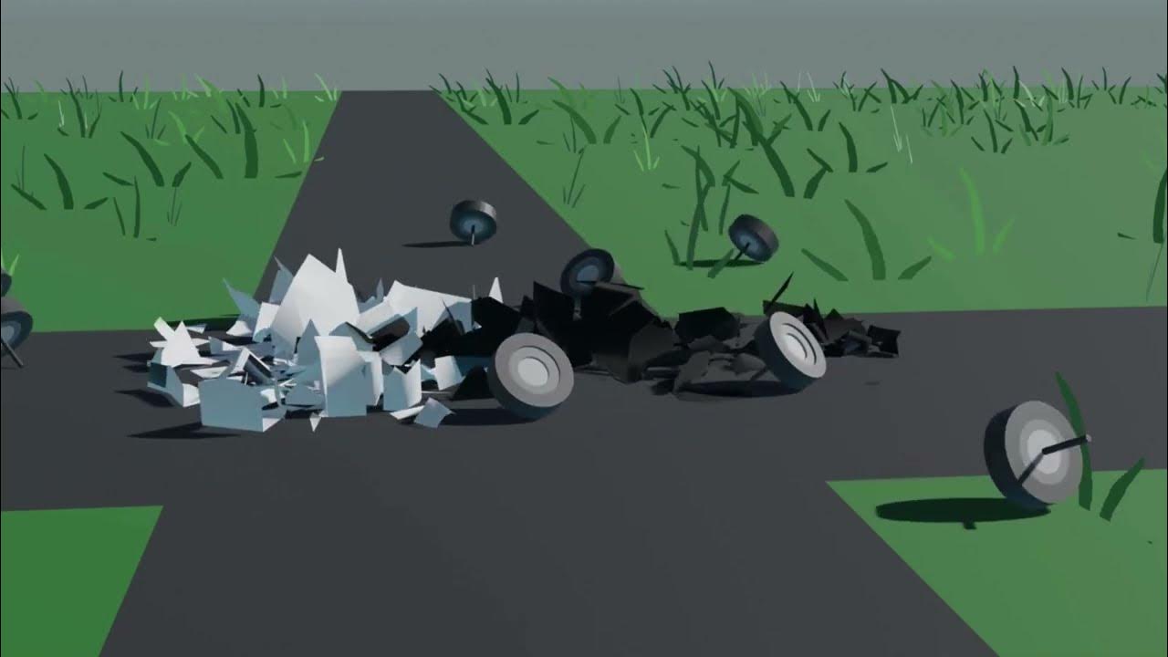 Destructible object (car crash) in Blender 3d + Cell Fracture add-on - YouTube