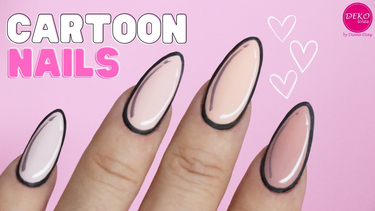 Uñas Cartoon ♥ Deko Uñas - Cartoon Nails - YouTube