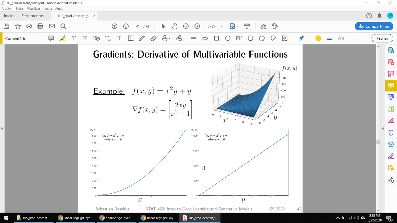 Deep Learning - L05 Aprendizado com gradiente descendente part2 - YouTube