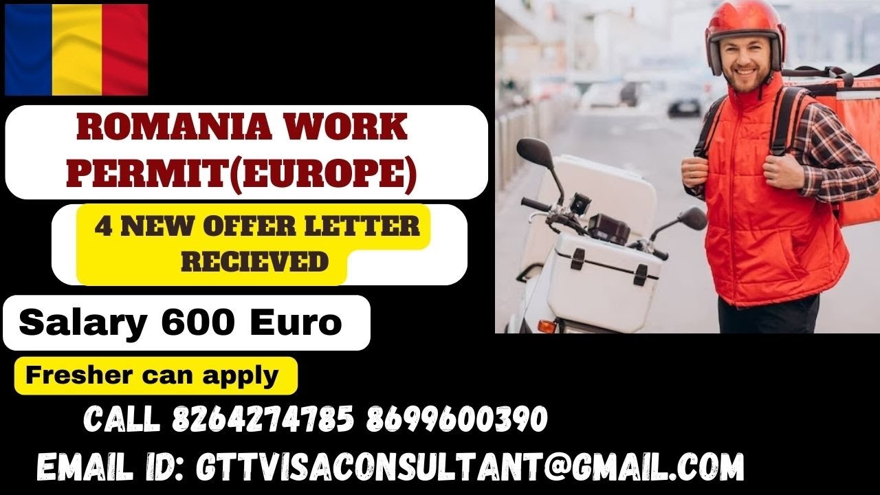 Recieved 4 new Romania Delivery Boy job offer letter. Romania work ...