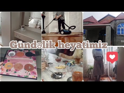 ⭐Ev işləri👐Sual-cavab🌈Babam evinə gonaq gedtik🚙Makiyaj☀️