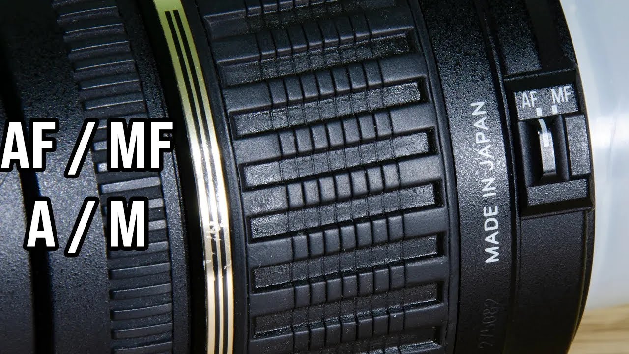 Pra que serve a chave AF MF A M nas lentes de câmeras DSLR ou ...