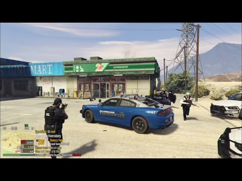 GTA 5 #206 RiverSideRP RSRP 24/7 Shootout A Crybaby and a Bozo ...