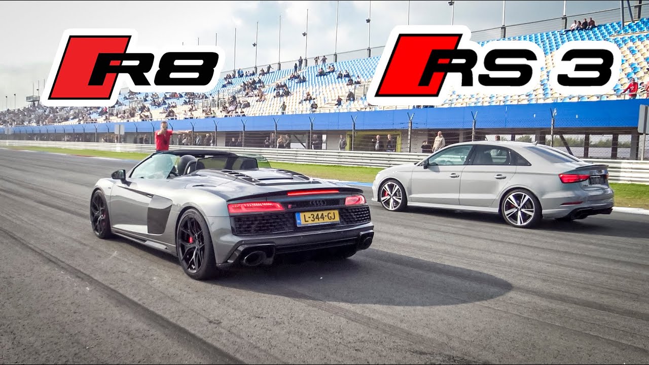 600+hp Audi RS3 -vs- Audi R8 V10 Plus -vs- Audi RS6 - YouTube