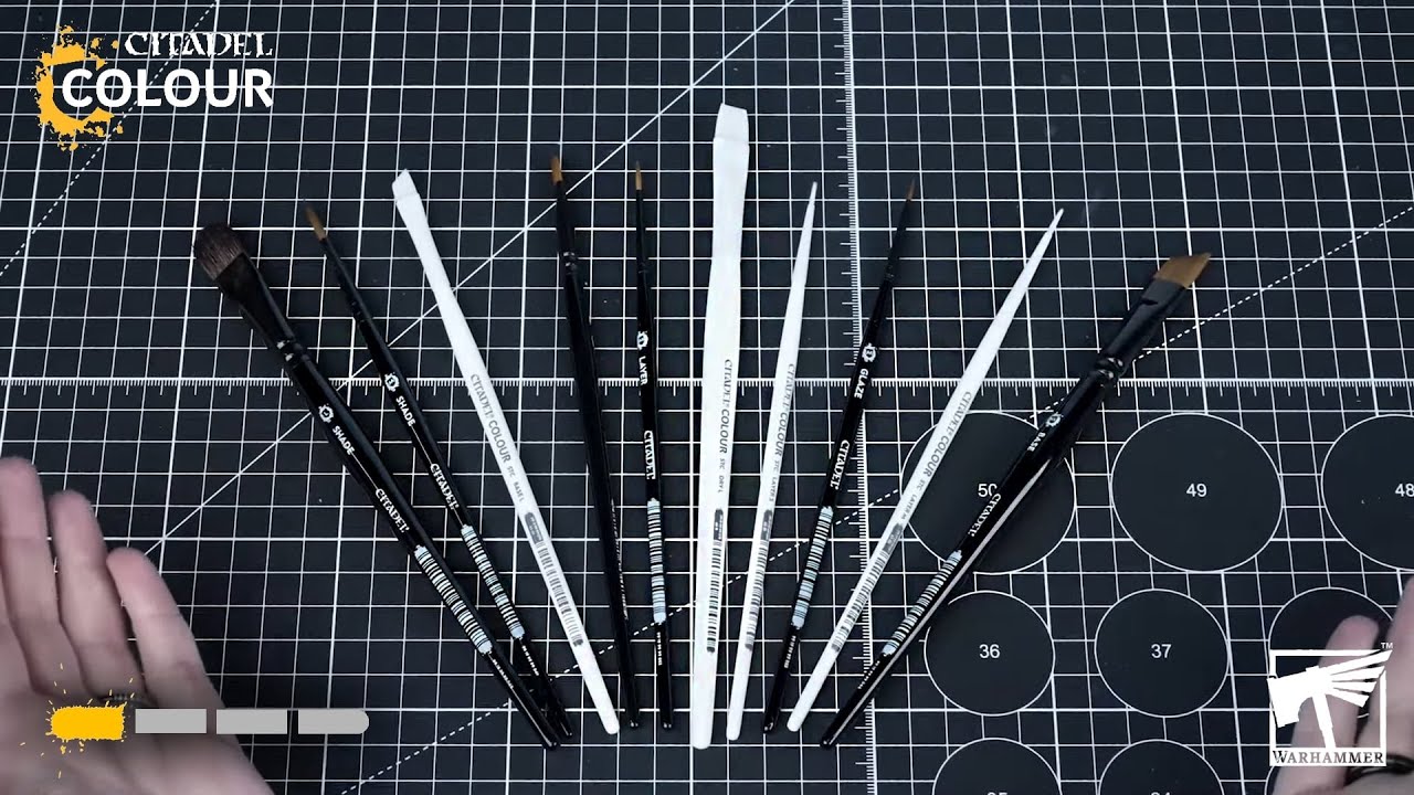 How to Use: Citadel Colour Paint Brushes | Beginner | Warhammer ...