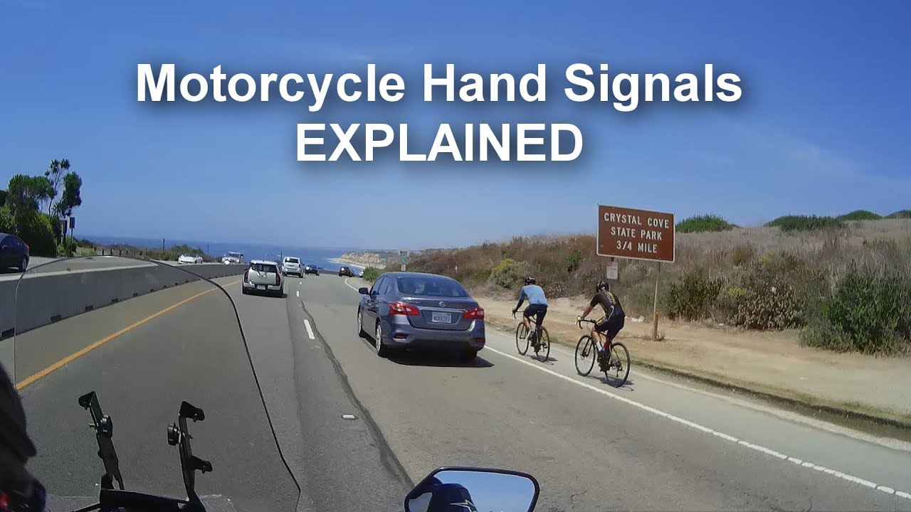 Motorcycle hand signals EXPLAINED - YouTube