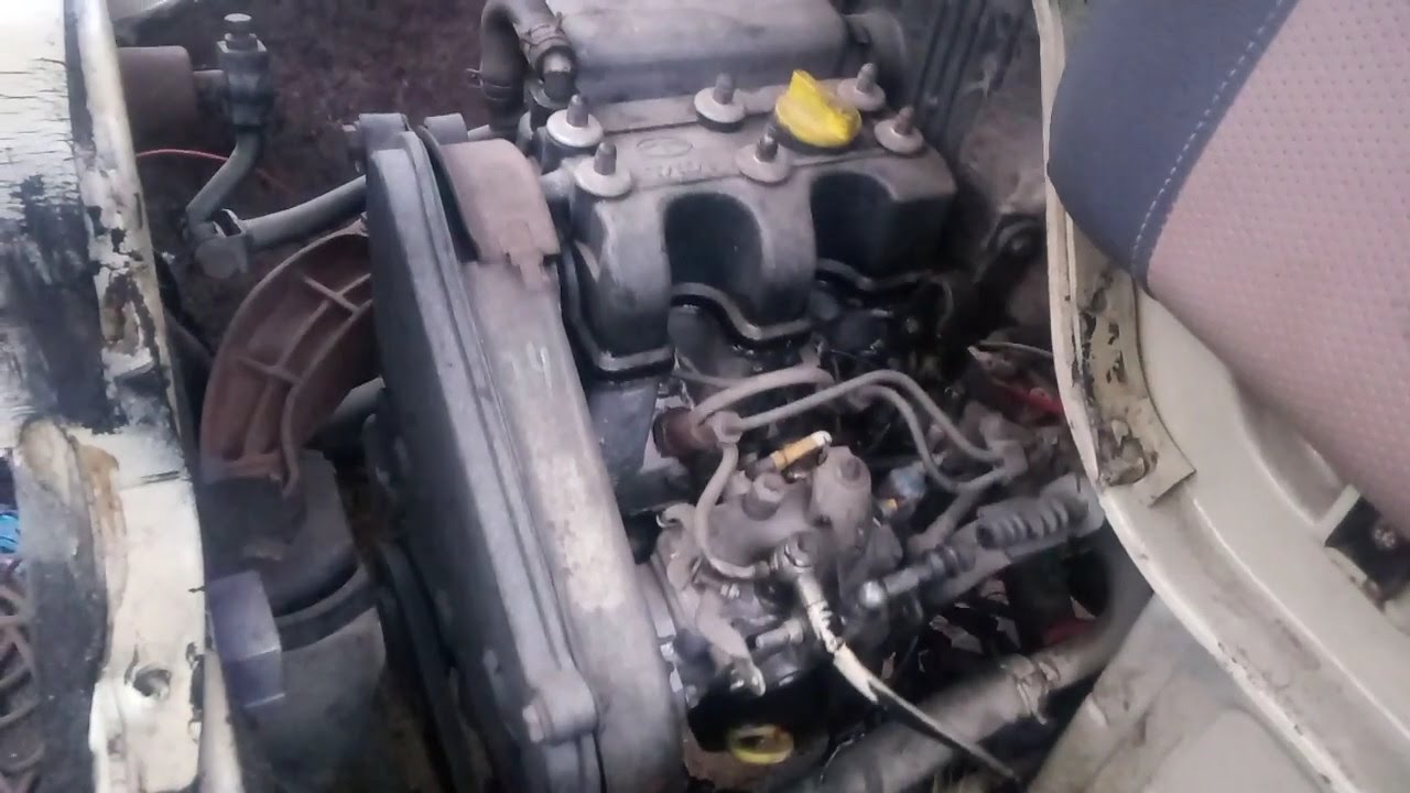 TATA Ace Engine running.. Indirect Injection diesel engine - YouTube