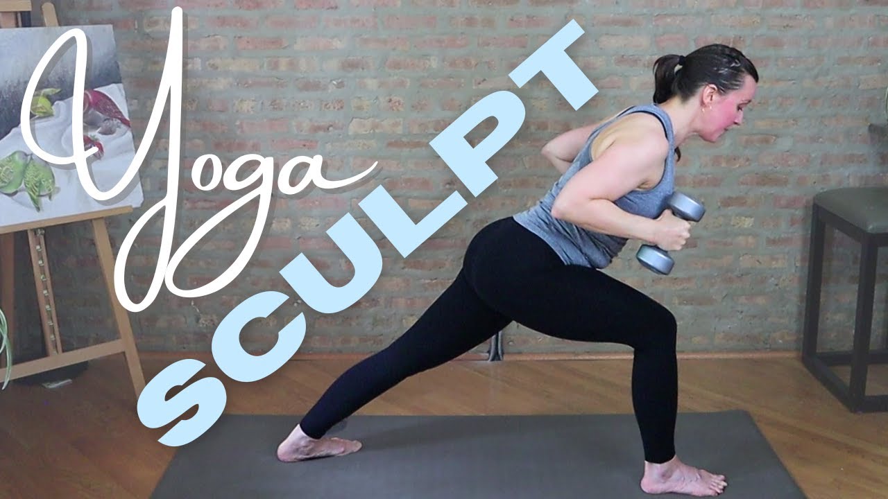 YOGA SCULPT sequence. 40-minute Intermediate Level Yoga Workout with ...