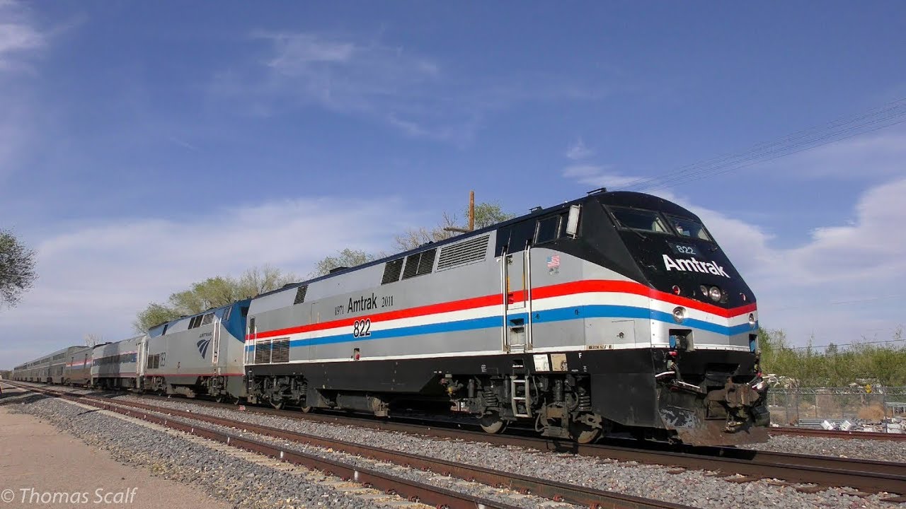 Amtrak 822, The Phase III Heritage Unit 4K - YouTube