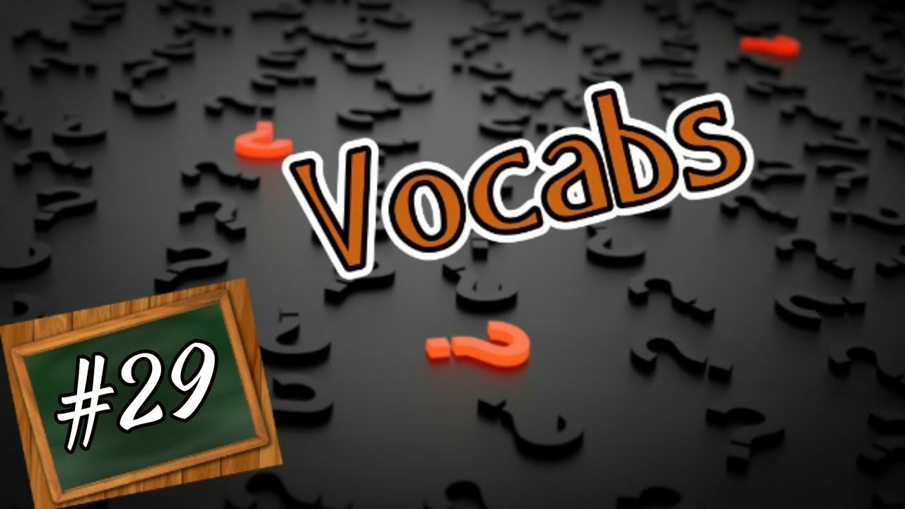 Daily Vocab Building 29 YouTube daily-vocab-building-29-youtube