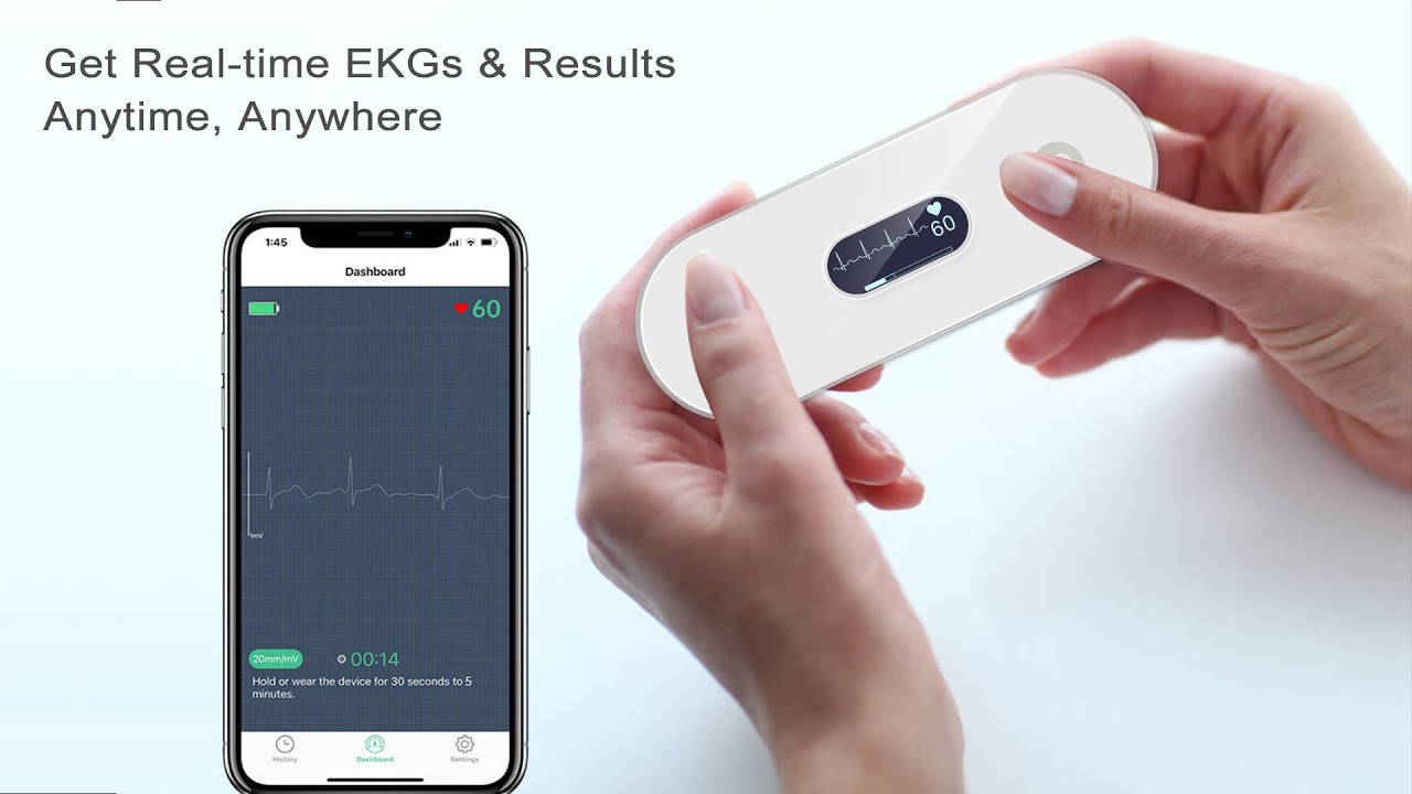 Wellue Handheld EKG MONITOR WITH OLED SCREEN - YouTube