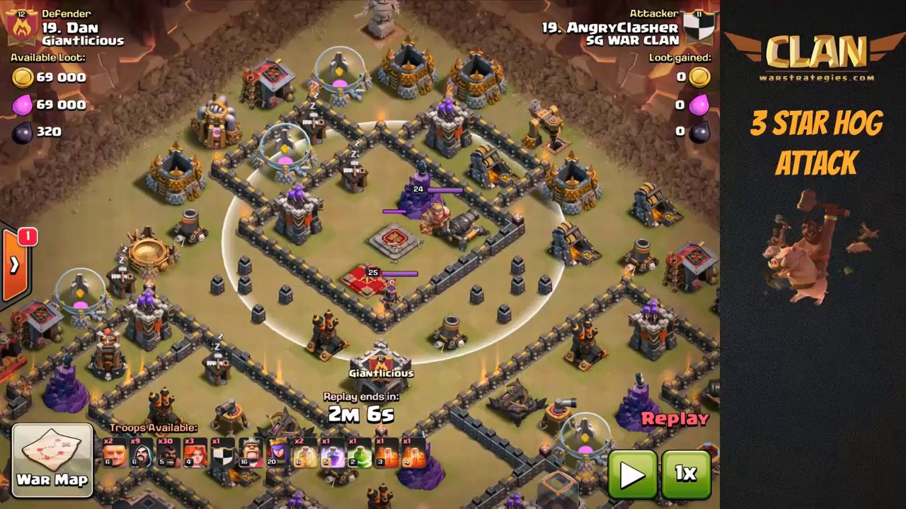 [ Battle Video Only ] Hog is OP!! Best Strategy to 3 Star with Hog ...