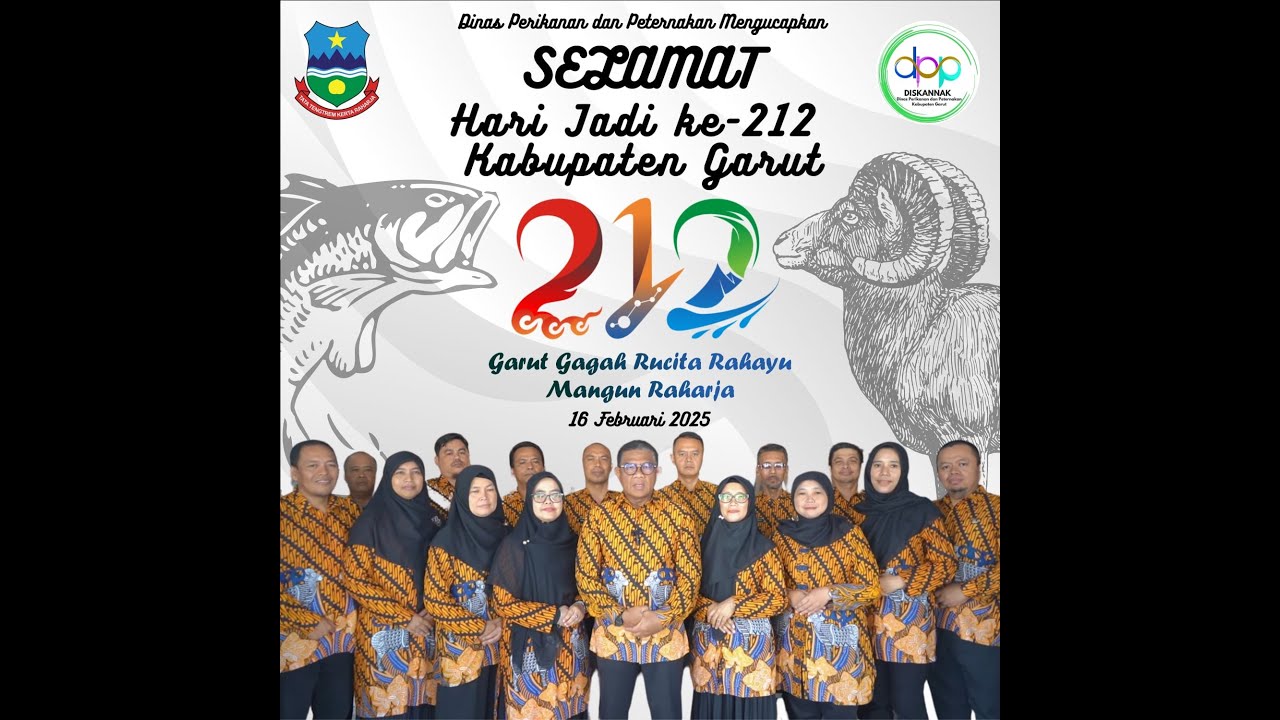Garut Hebat Diskannak Bersinar: Ucapan Selamat Hari Jadi ke-212 - YouTube