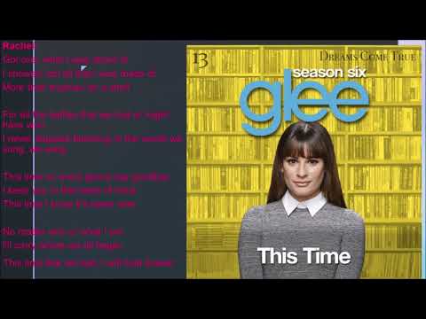 This Time Glee Lyrics - YouTube
