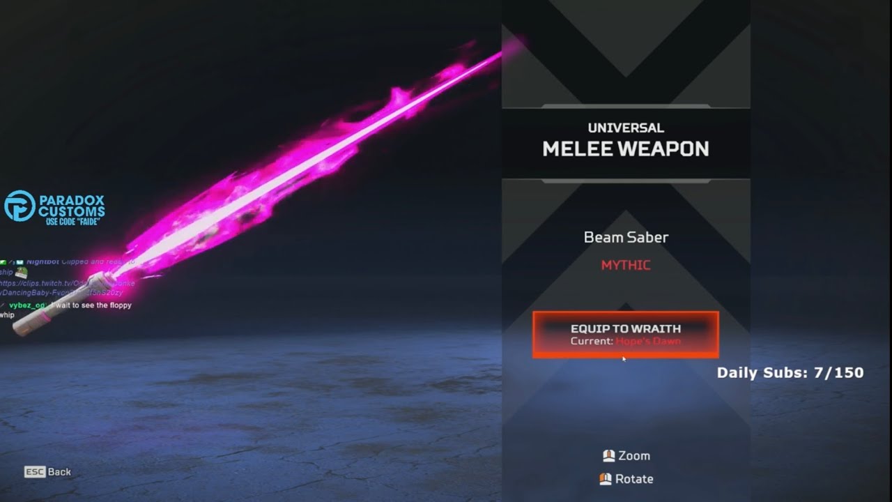 Movement Player Unlocks The Light Saber Heirloom... - YouTube