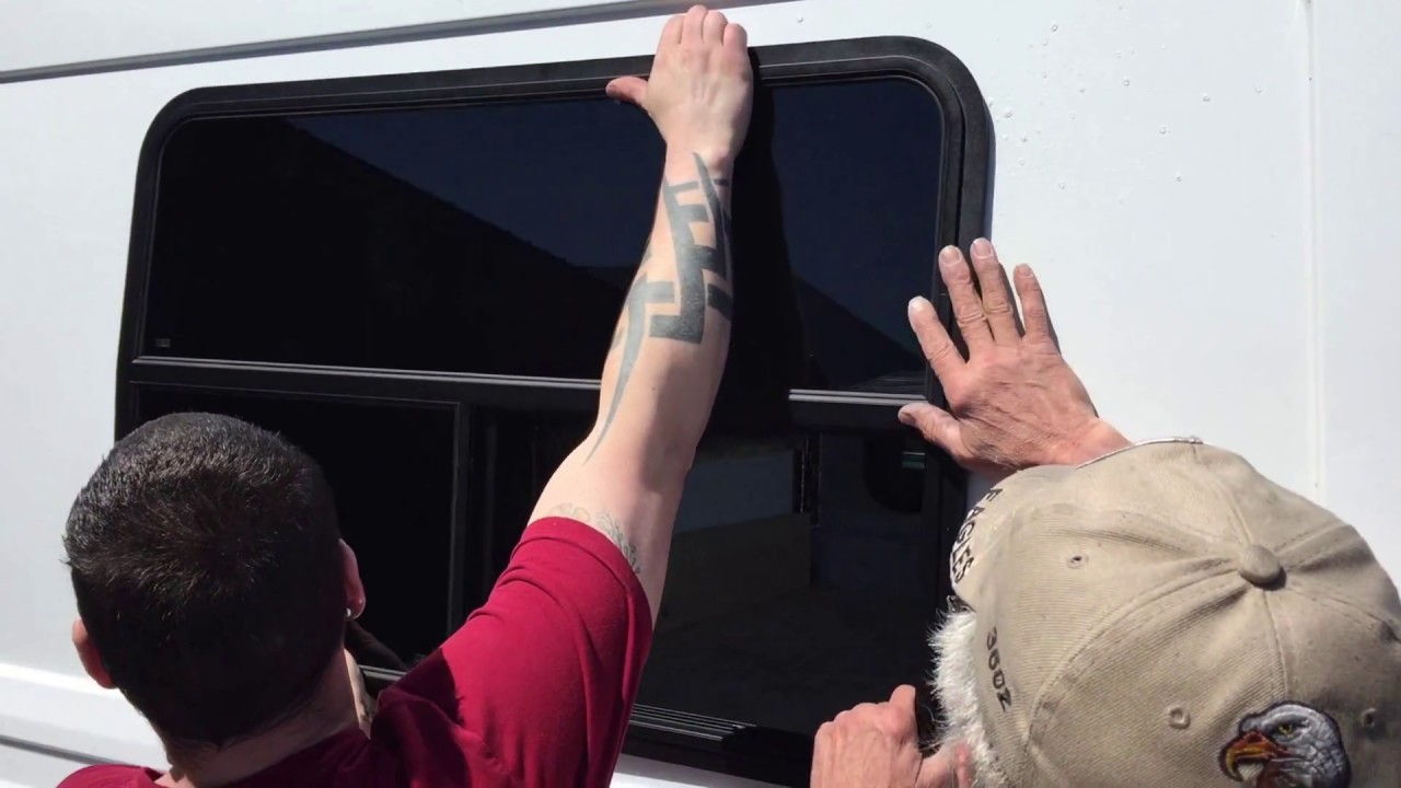 Van Conversion Window Install - YouTube