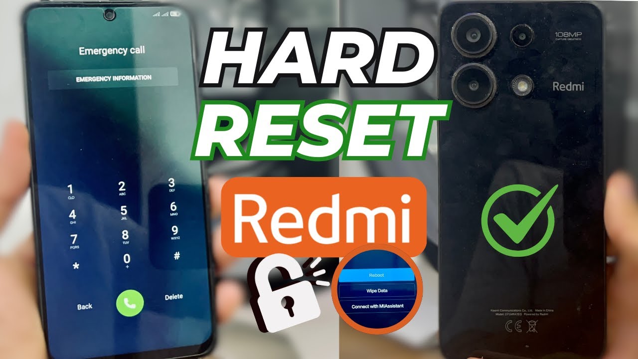 Redmi Note 13 Hard Reset || Redmi Factory Reset or Pattern Unlock - YouTube