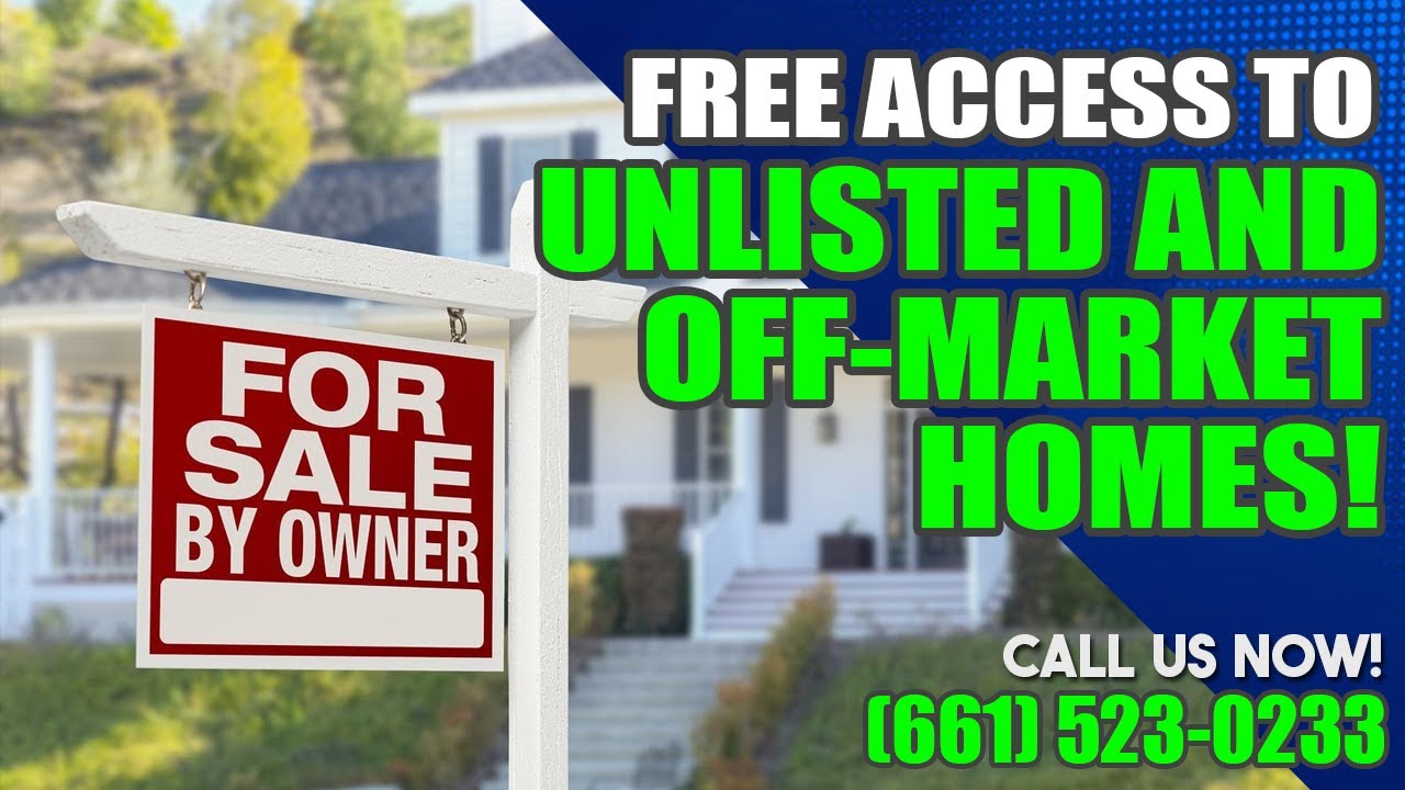 FREE Access to Unlisted and Off-Market Homes! - YouTube