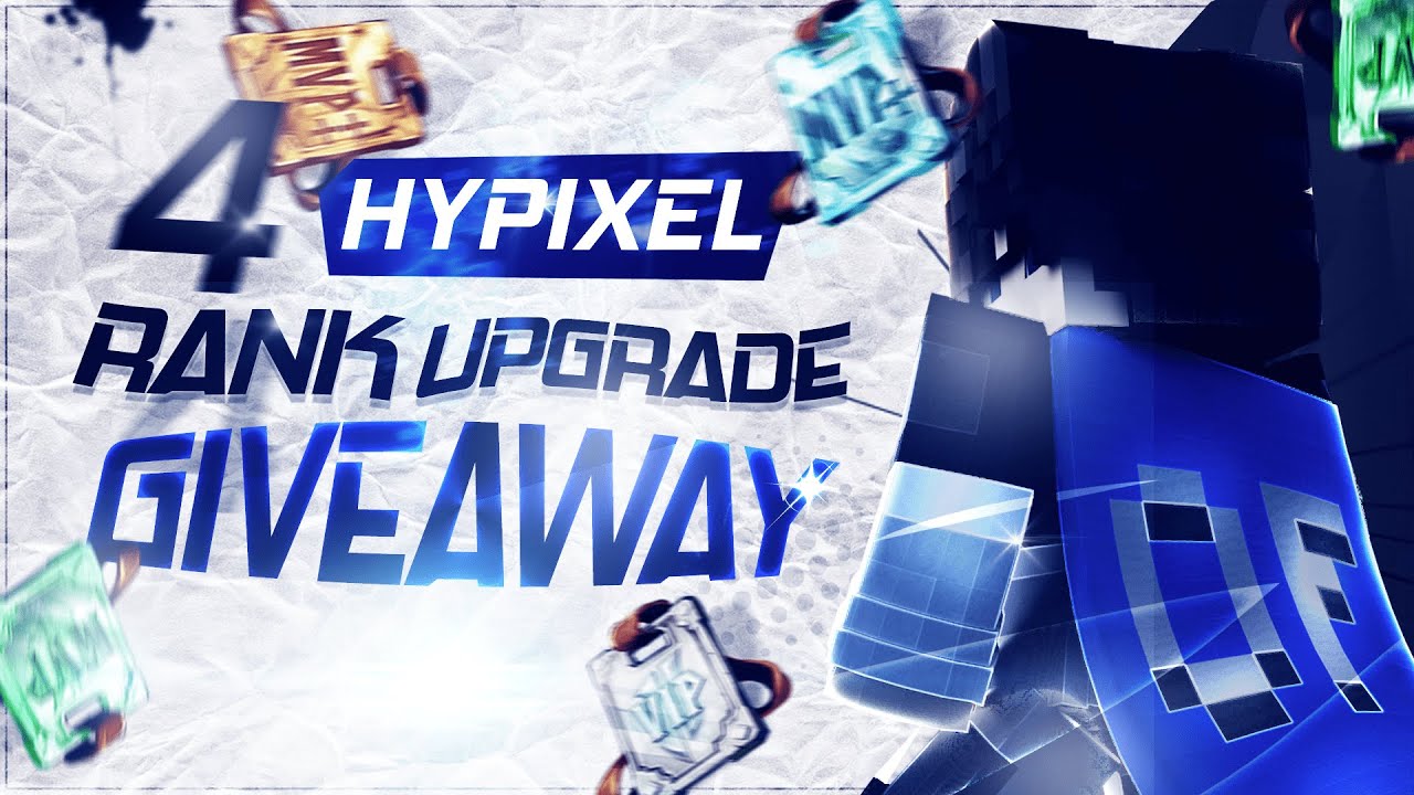4 Hypixel RANK Upgrades GIVEAWAY - YouTube
