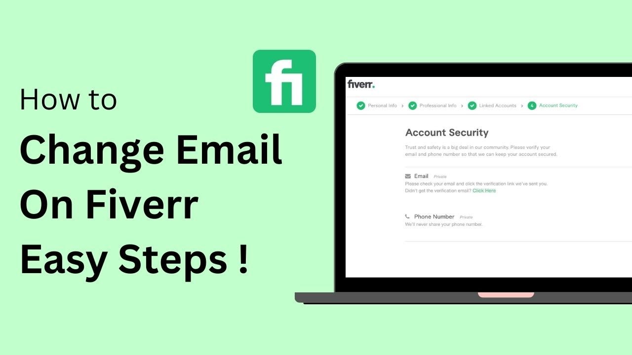 How To Change Email On Fiverr Account (Step By Step) ! - YouTube