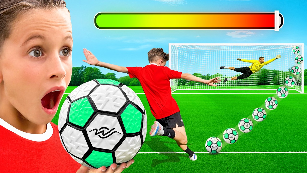 THE WORLDS FIRST POWER FOOTBALL ☄️🤯 *GET ULTIMATE SHOT POWER* - YouTube