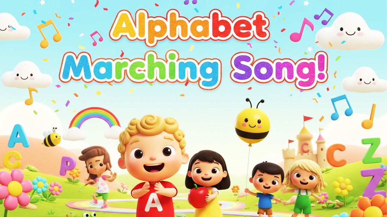 🎶 Alphabet Marching Song | A to Z Learning for Kids | ABC Song ...