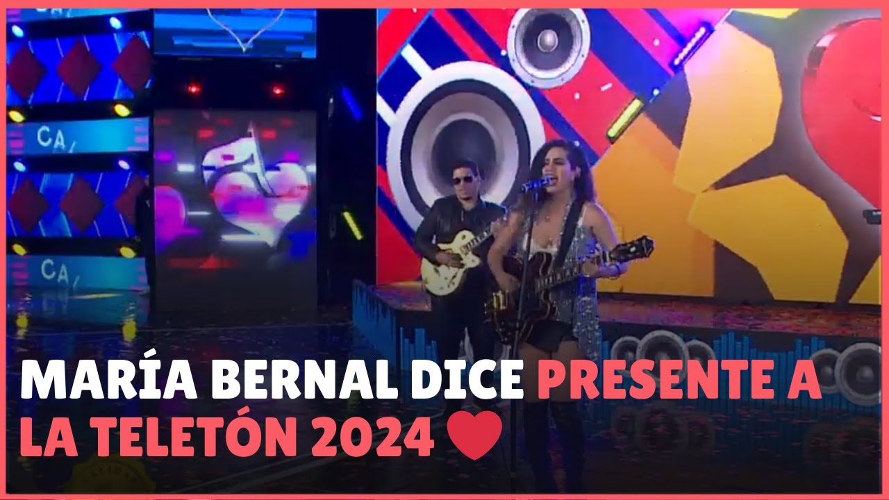 María Bernal dice presente a la Teletón 2024 ️ - YouTube