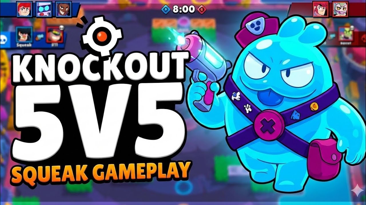 5v5 Knockout with Squeak 🔵 | Brawlstars Gameplay - YouTube