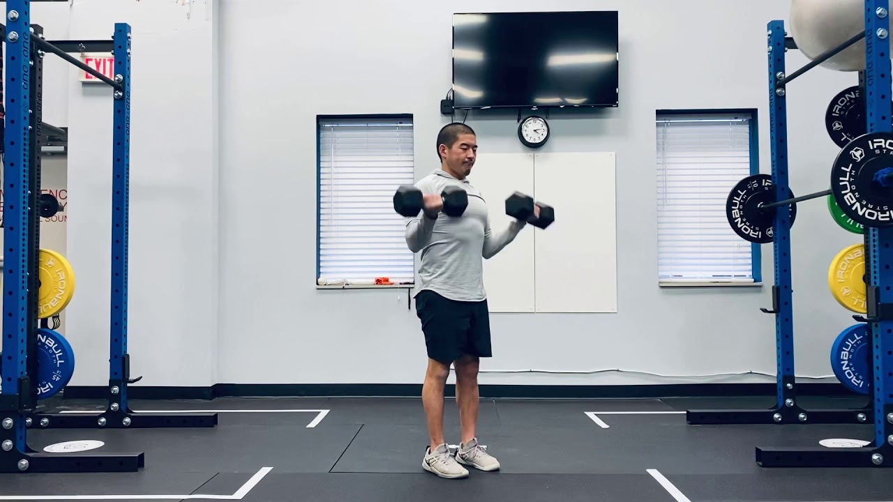 DB curl + press - YouTube